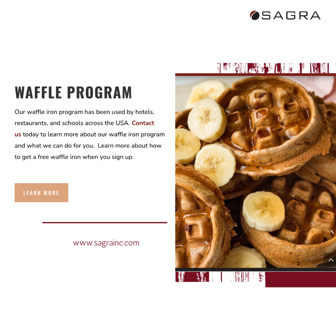 Lift up your Business with Sagra's best commercial waffle program